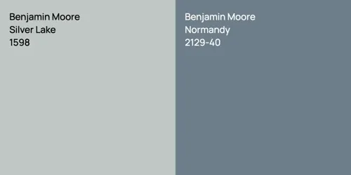 Benjamin Moore Silver Lake vs. Benjamin Moore Graystone comparison