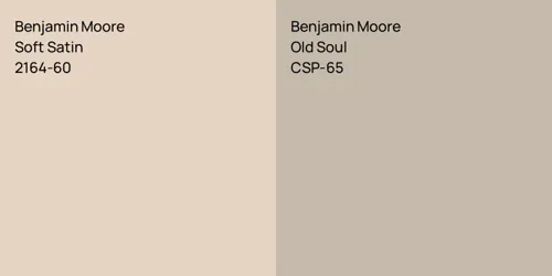Benjamin Moore Soft Satin vs. Benjamin Moore Mayonnaise comparison