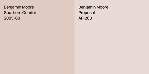 Benjamin Moore Southern Comfort vs. Benjamin Moore Bermuda Sands comparison