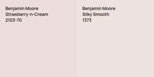Benjamin Moore Strawberry-n-Cream vs. Benjamin Moore Cotton Candy ...