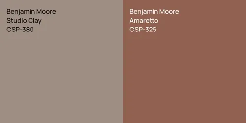 Compare Benjamin Moore Studio Clay with other colors