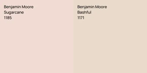 Benjamin Moore Sugarcane vs. Benjamin Moore Collingwood comparison