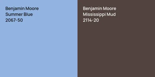 Benjamin Moore Summer Blue vs. Benjamin Moore Summer Blue comparison