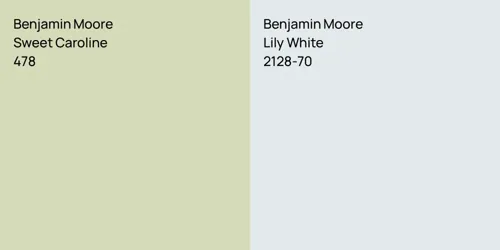 Benjamin Moore Sweet Caroline vs. Benjamin Moore Dark Walnut comparison