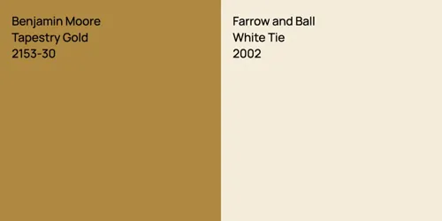 Benjamin Moore Tapestry Gold vs. Benjamin Moore Adams Gold comparison