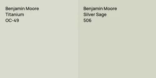 Compare Benjamin Moore Titanium with other colors