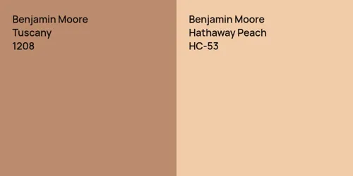 Benjamin Moore Tuscany vs. Benjamin Moore Tuscany comparison