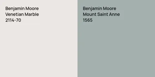 Benjamin Moore Venetian Marble vs. Benjamin Moore Porcelain comparison