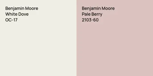 Benjamin Moore White Dove vs. Benjamin Moore Genesis White comparison