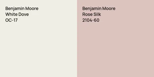 Compare Benjamin Moore White Dove with other colors