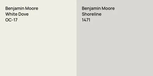 Benjamin Moore White Dove vs. Benjamin Moore Genesis White comparison