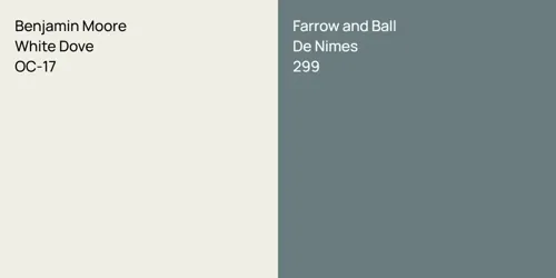 Benjamin Moore White Dove vs. Benjamin Moore Glacier White comparison