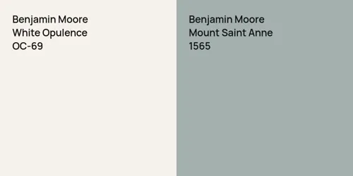 Benjamin Moore White Opulence vs. Benjamin Moore White Blush comparison