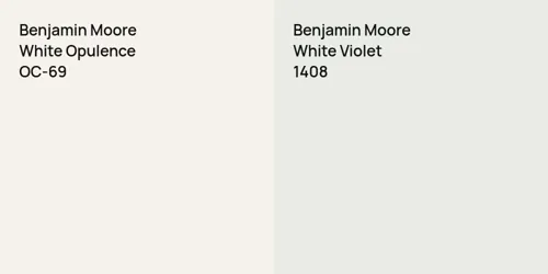 Benjamin Moore White Opulence vs. Benjamin Moore Brilliant White comparison