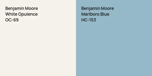 Benjamin Moore White Opulence vs. Benjamin Moore White Dove comparison