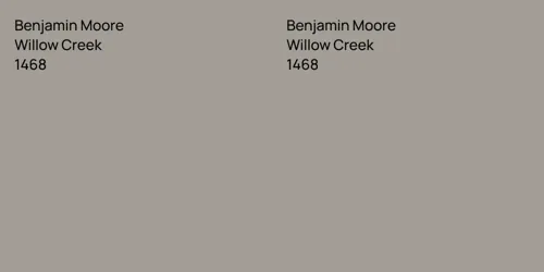 Benjamin Moore Willow Creek vs. Benjamin Moore Graystone comparison