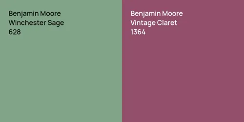 Compare Benjamin Moore Winchester Sage with other colors