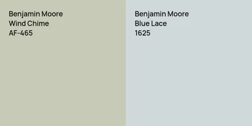 Benjamin Moore Wind Chime vs. Benjamin Moore Grasshopper comparison