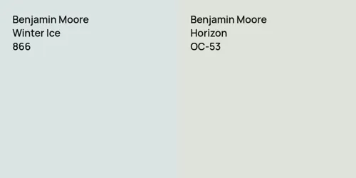 Benjamin Moore Winter Ice vs. Benjamin Moore Winter Ice comparison