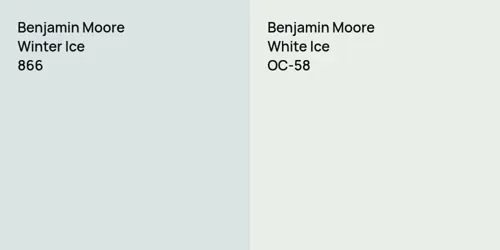 Benjamin Moore Winter Ice vs. Benjamin Moore Winter Ice comparison