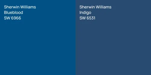 Sherwin Williams Blueblood vs. Sherwin Williams Honorable Blue comparison