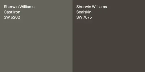 Sherwin Williams Cast Iron vs. Sherwin Williams Cast Iron comparison