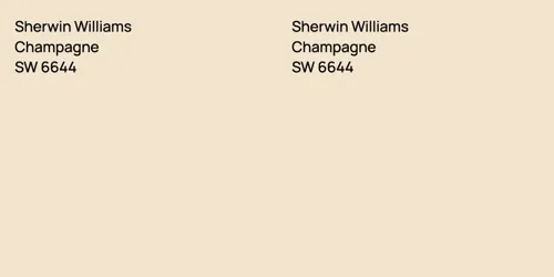 Compare Sherwin Williams Champagne with other colors