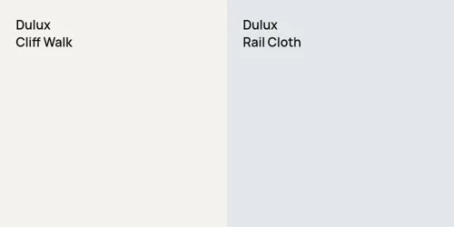 Dulux Cliff Walk vs. Dulux Rail Cloth comparison