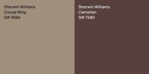 Sherwin Williams Cocoa Whip vs. Sherwin Williams Cocoa Whip comparison