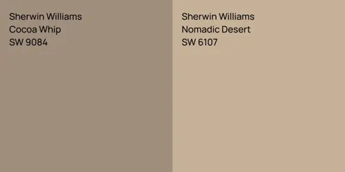 Sherwin Williams Cocoa Whip vs. Sherwin Williams Cocoa Whip comparison