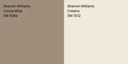 Sherwin Williams Cocoa Whip vs. Sherwin Williams Cocoa Whip comparison
