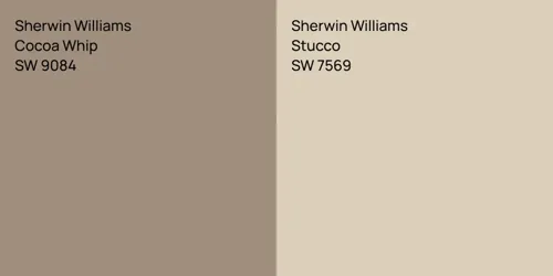 Sherwin Williams Cocoa Whip vs. Sherwin Williams Cocoa Whip comparison