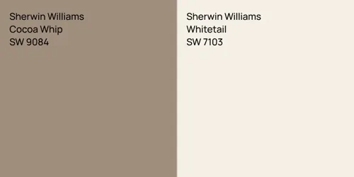 Sherwin Williams Cocoa Whip vs. Sherwin Williams Cocoa Whip comparison