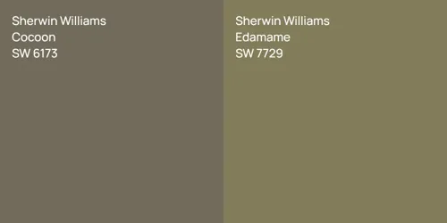 Sherwin Williams Cocoon vs. Sherwin Williams Cocoon comparison