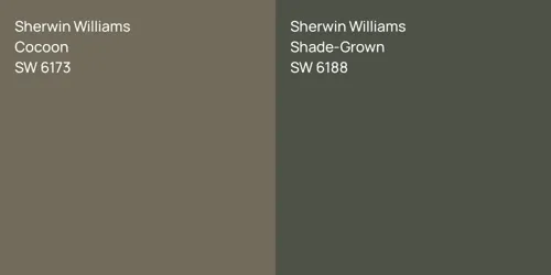 Sherwin Williams Cocoon vs. Sherwin Williams Cocoon comparison
