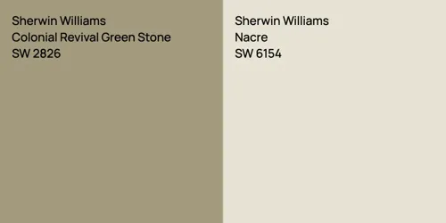 Compare Sherwin Williams Colonial Revival Green Stone
