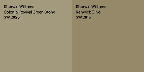 Compare Sherwin Williams Colonial Revival Green Stone