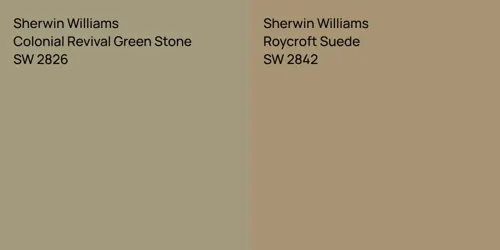Compare Sherwin Williams Colonial Revival Green Stone