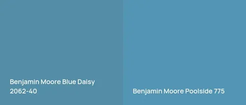 Benjamin Moore Blue Daisy vs. Benjamin Moore Bright and Early comparison