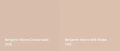 Benjamin Moore Crossroads vs. Benjamin Moore Flora comparison