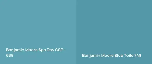 Benjamin Moore Spa Day vs. Benjamin Moore Blue Toile comparison