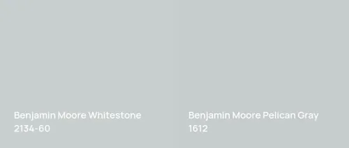 Benjamin Moore Whitestone vs. Benjamin Moore Elemental comparison