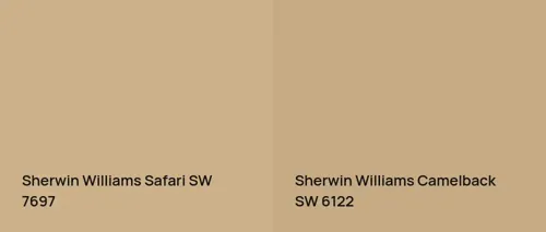 Sherwin Williams Safari vs. Sherwin Williams Whole Wheat comparison