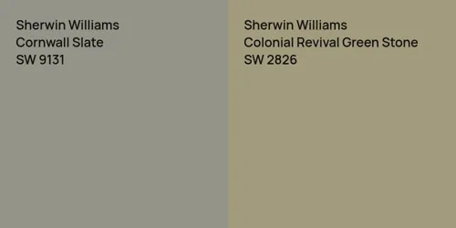 Compare Sherwin Williams Cornwall Slate with other colors