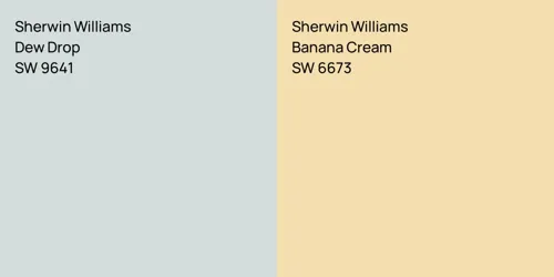 Compare Sherwin Williams Dew Drop with other colors