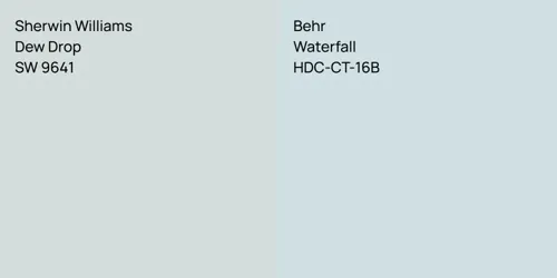 Compare Sherwin Williams Dew Drop with other colors