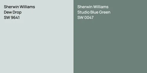 Compare Sherwin Williams Dew Drop with other colors