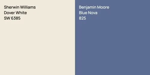 Sherwin Williams Dover White vs. Sherwin Williams White Flour comparison