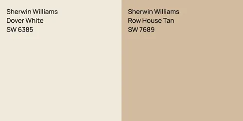 Sherwin Williams Dover White vs. Sherwin Williams White Flour comparison