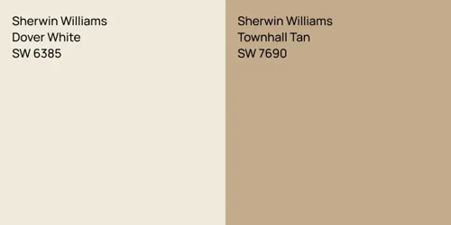 Sherwin Williams Dover White vs. Sherwin Williams White Flour comparison